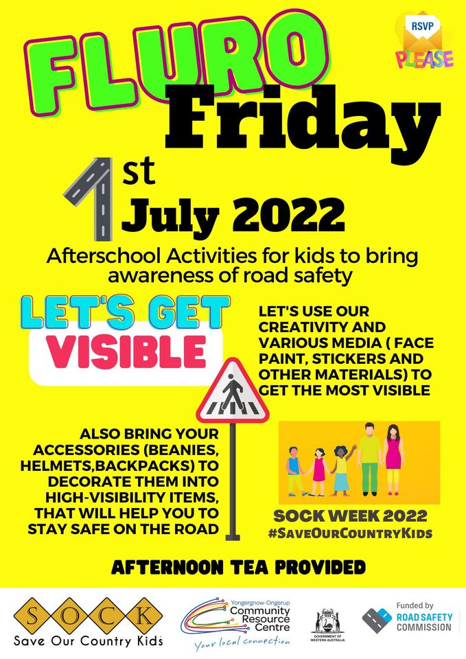 FLURO Friday - SOCK Week 2022 » Shire of Gnowangerup